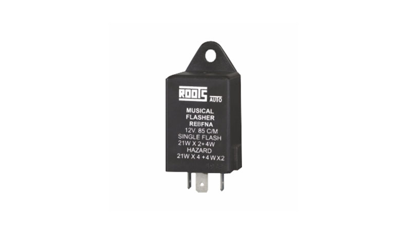 Four Wheeler With Musical Buzzer Flashers(Single Flash) - ROOTS AUTO
